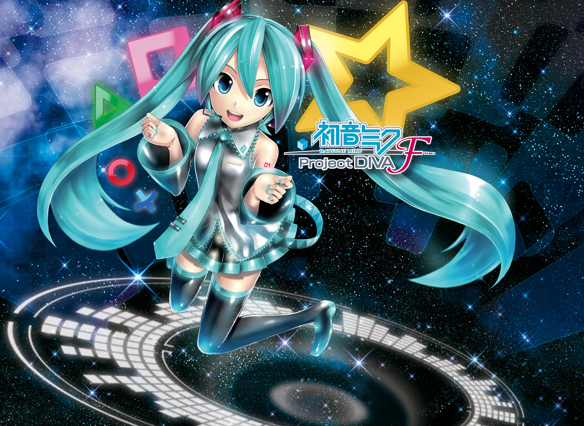 kei garou kei project diva vocaloid hatsune miku tattoo thighhighs ...